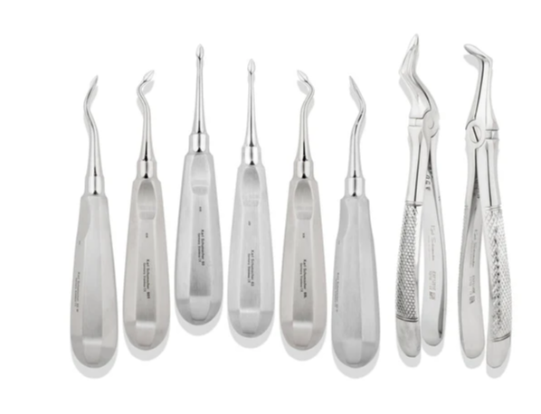 SPADES - Spade Root Tip Kit, 6 Elevators and 2 Root Forceps - Hesira ...