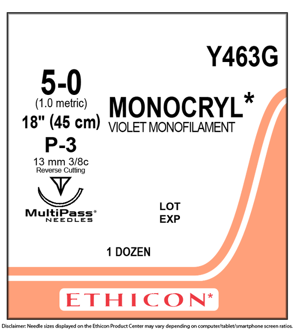 MONOCRYL Ethicon (absorbable) Dental Sutures - Hesira™ Med Inc. (HMI)